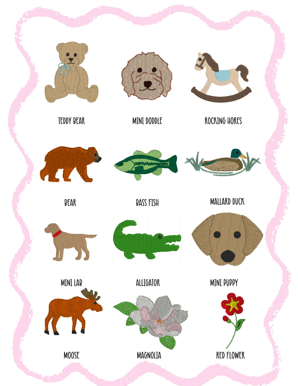 Designs – Milliebug Embroidery and Gifts