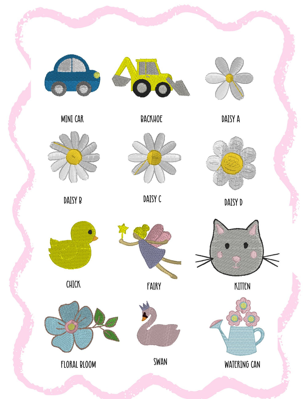 Designs – Milliebug Embroidery and Gifts